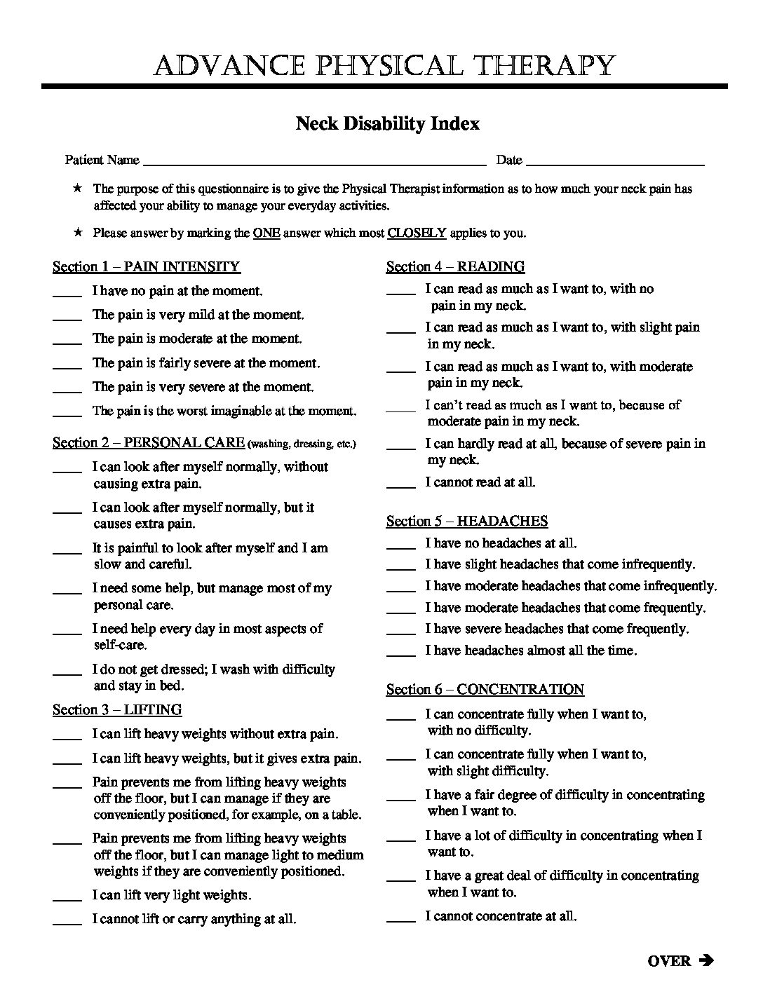 People With No Neck Disability