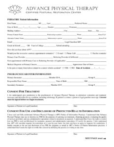 2 Intake Packet – PEDS 2024 - Advance Physical Therapy